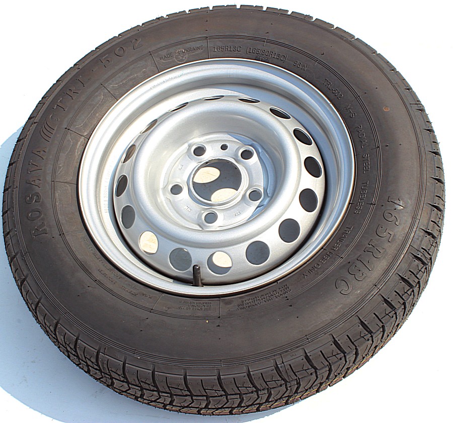 Ruota Completa 165 R13 C Rosava 5x112 Per Rimorchi Unitrailer